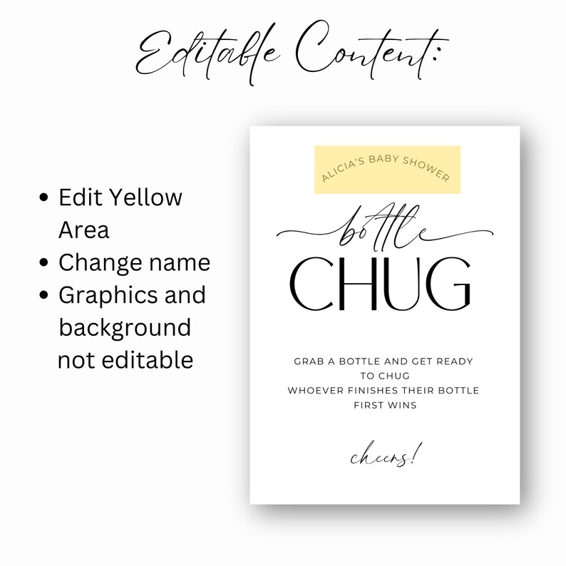 Baby Bottle Chug Game, Baby Shower Game, Baby Shower Activity, Baby ...