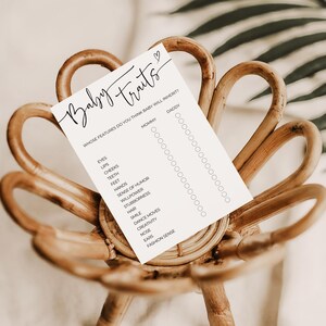 Minimal Baby Traits Game, Guess Baby Features Baby Shower Game , Gender ...