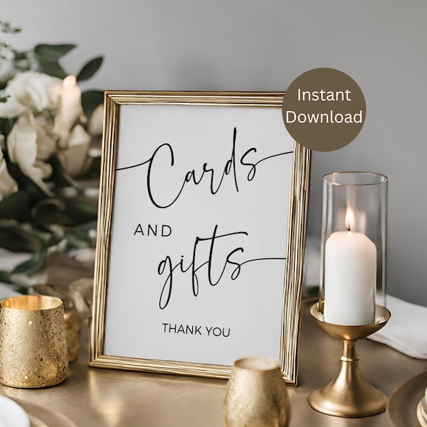 Gifts Table Sign - 60+ Gift Ideas for 2024