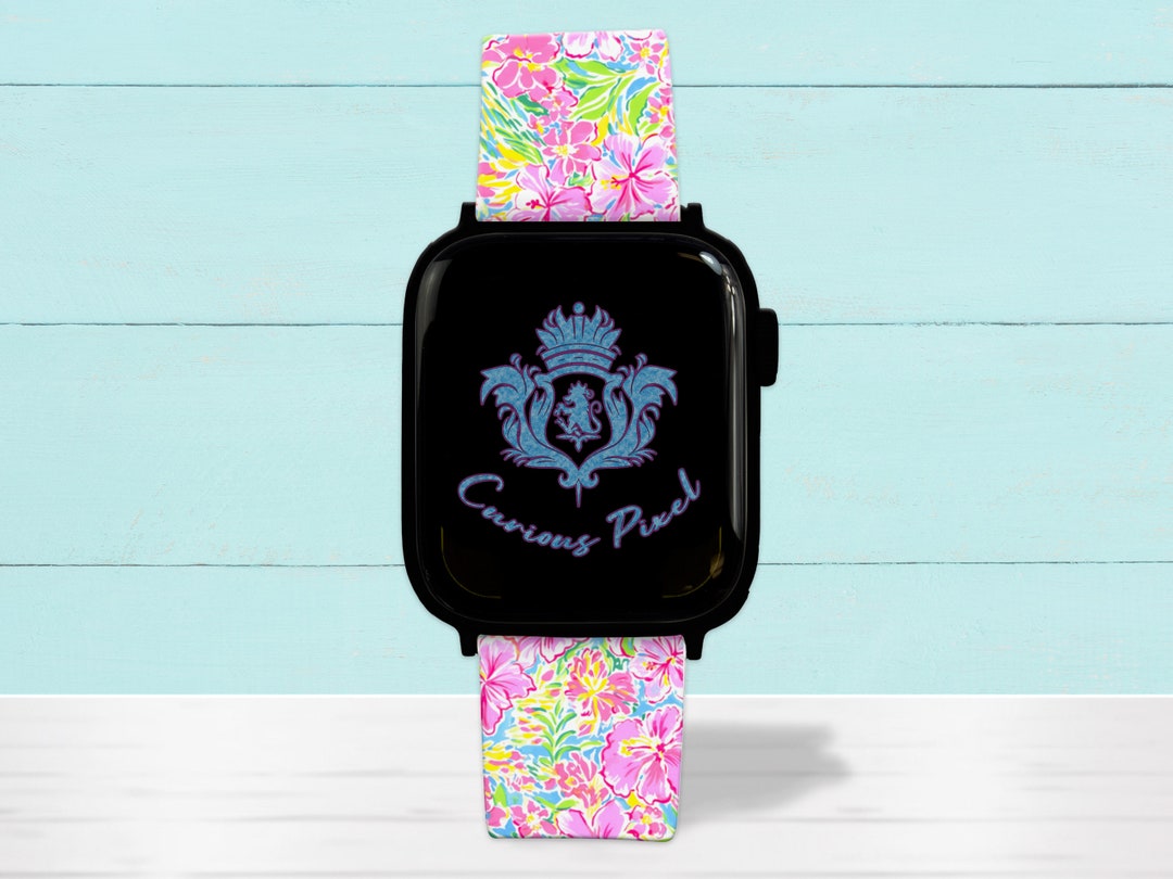 Pink Preppy Apple Watch Band Lilly P Cute Apple Watch Band Custom ...