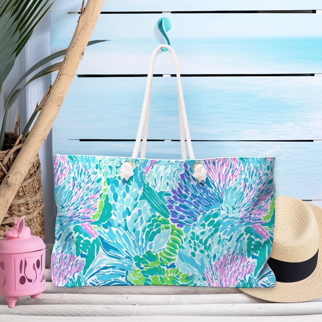 Cute Preppy Shoulder Bag Blue Inspired by Lilly P Tote Bag Gift for ...