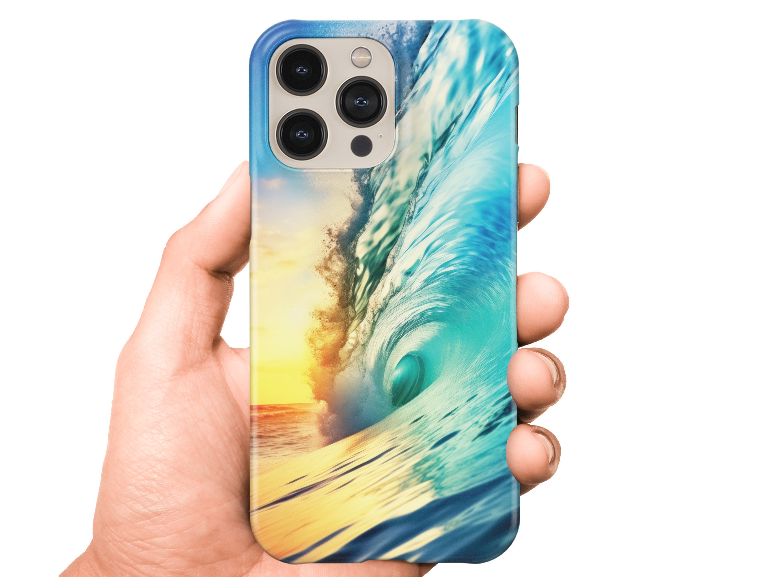 Ocean Wave iPhone Case: Tropical Beach Protective Plastic Case - Etsy