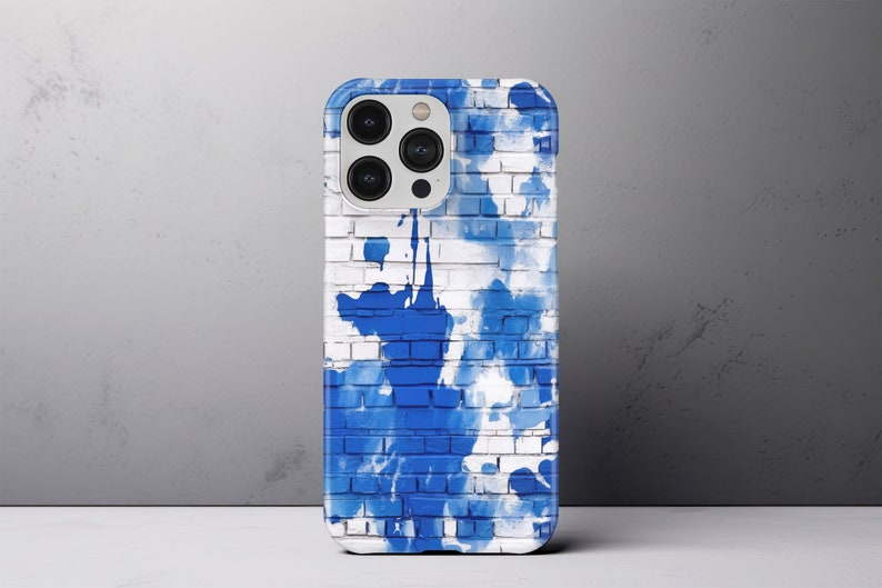 Royal Blue Graffiti Brick Digital Paper Seamless Texture Pattern Grunge ...