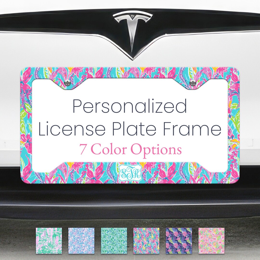 Custom Metal License Plate Frame for Car License Plate Holder Personal ...