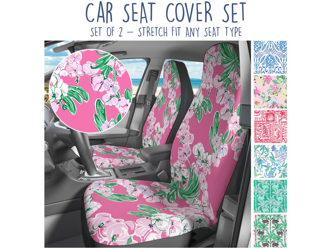 Cute Pink Car Seat Covers for Women Seat Cover Car Interior Decor ...