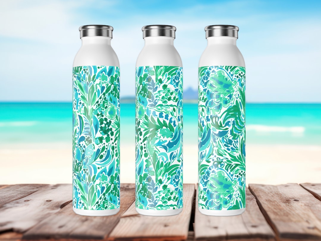 Cute 20oz Skinny Tumbler Gift Preppy Water Bottle Inspired by Lilly for ...