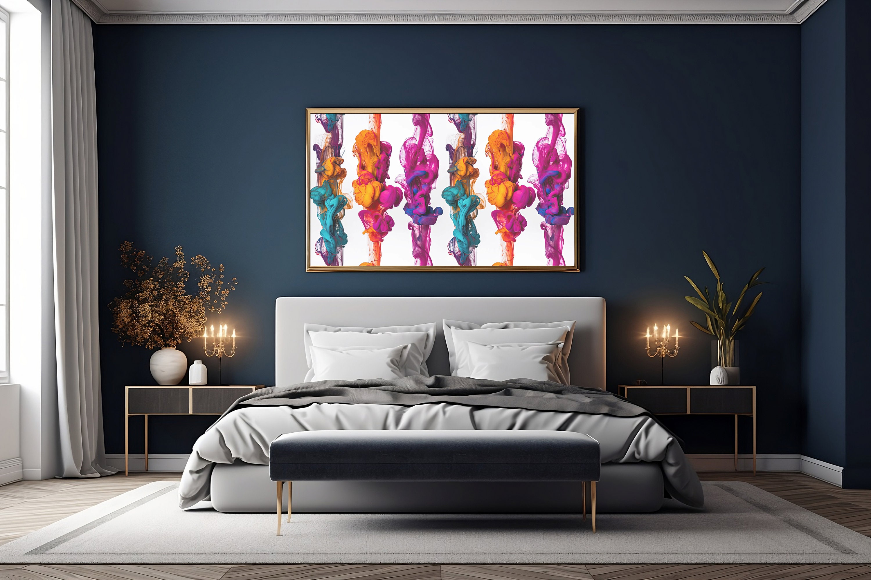 Powder Colorbomb Digital Paper Pattern, Seamless Vivid Bright Colorful ...