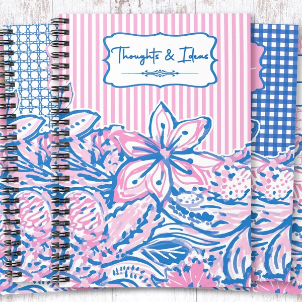 Preppy Notebook - Etsy