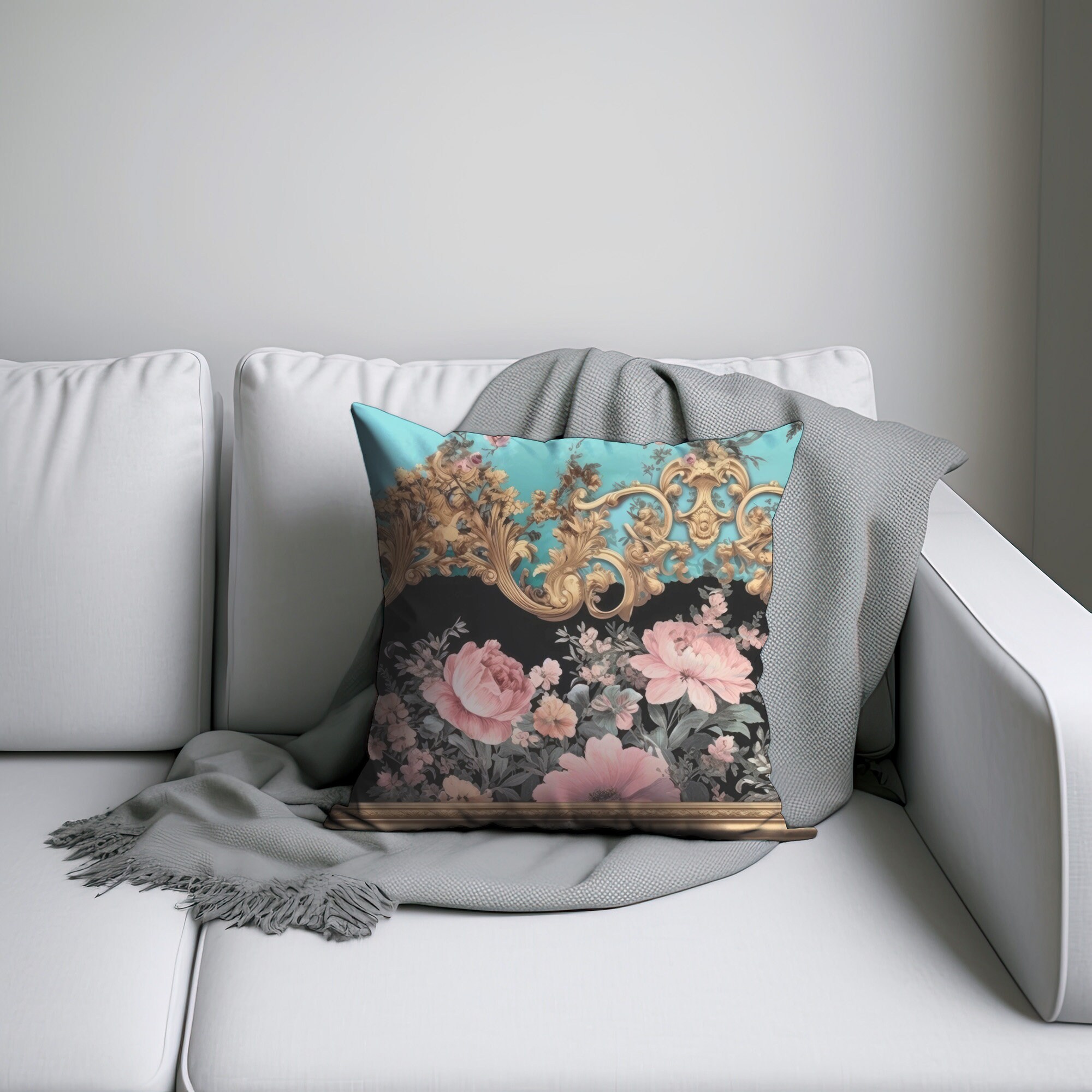 Ornate Pink Shabby Chic Wallpaper Digital Paper Pattern Seamless ...