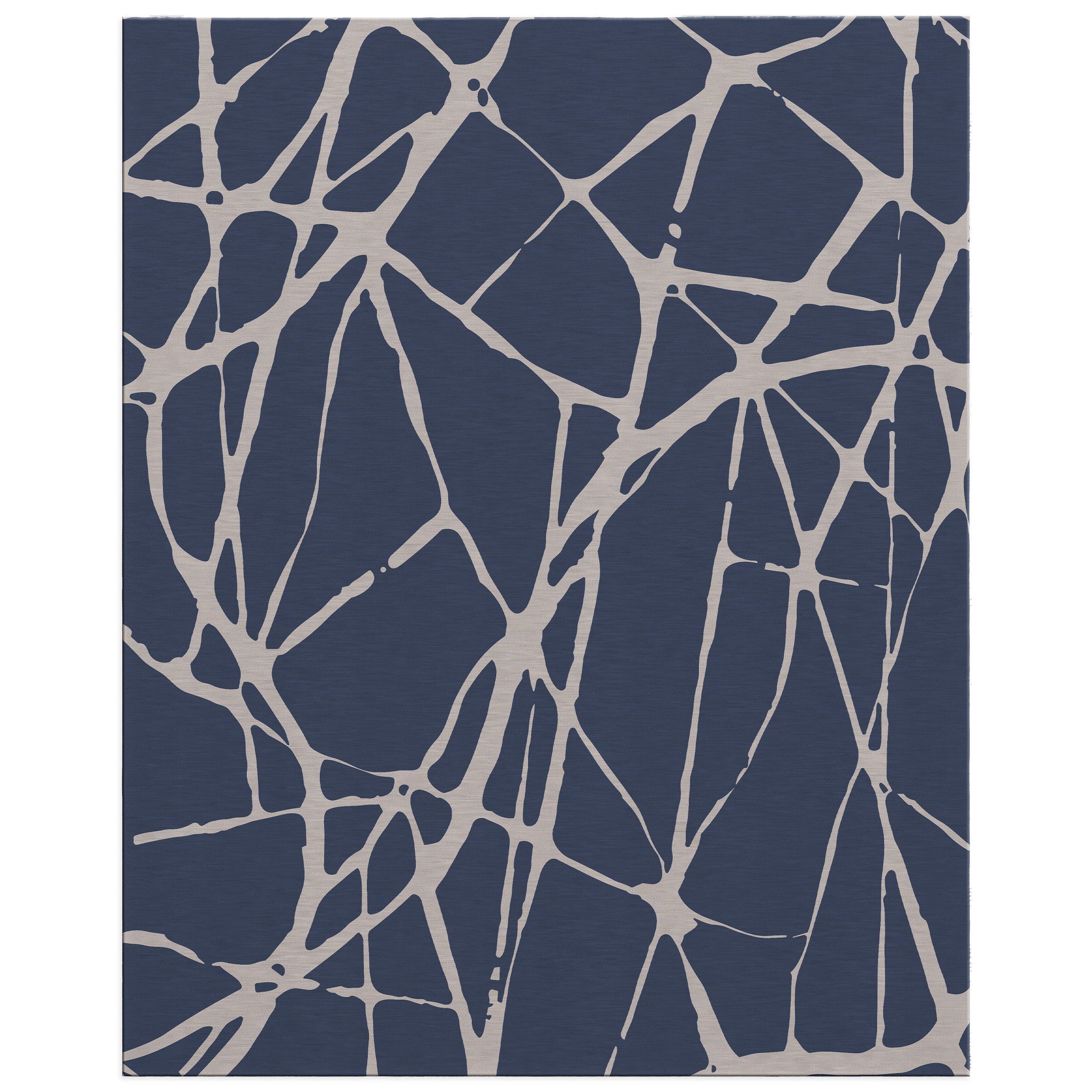 Navy Blue and Beige Area Rug Designer Area Rug Contemporary - Etsy