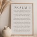 Psalm 1, Blessed is the One, Psalm 1 Print, Bible Verse Printable Wall ...