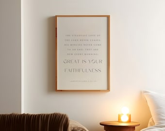 Lamentations 3:22-23 | His Mercies Are New Every Morning, Great is Your ...