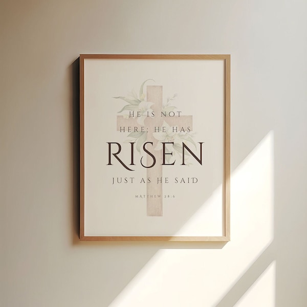 He is Risen - Etsy