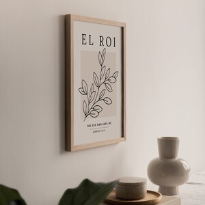 El Roi Printable Wall Art, El Roi Wall Art, Christian Printable, Bible ...