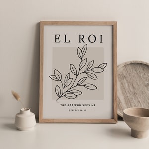 Agape Printable, El Roi Printable, Agape Wall Art, Set of 2 Bible Verse ...