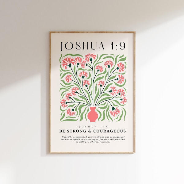 Joshua 1 9 - Etsy