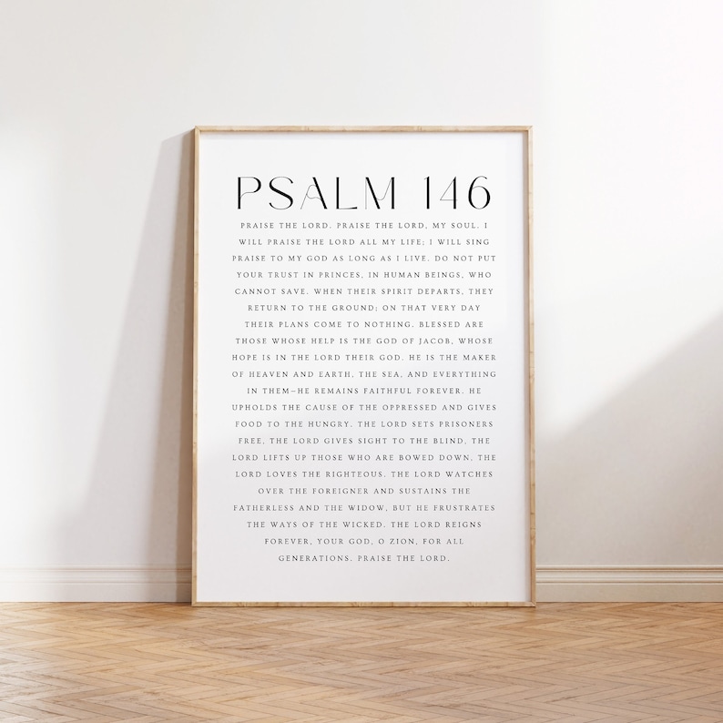 Psalm 146 Praise the Lord Bible Verse Printable Psalm - Etsy
