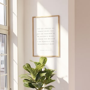 Psalm 139:13-14, You Created My Inmost Being, I Am Fearfully ...