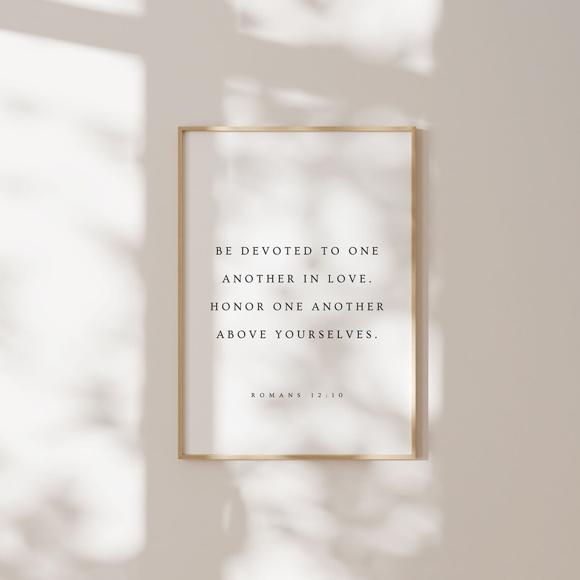 Romans 12:10, Be Devoted to One Another in Love, Christian Printable ...