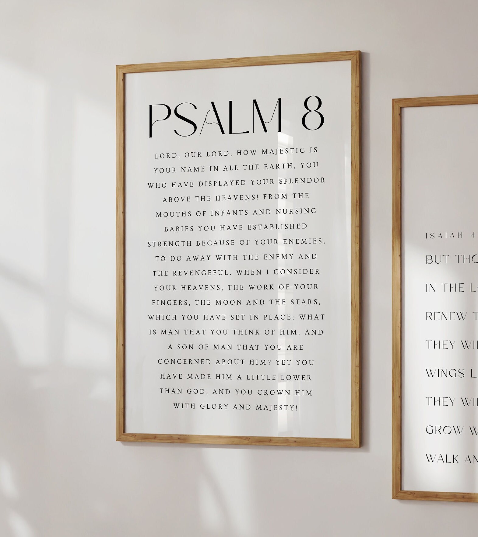 Psalm 8, Lord, Our Lord How Majestic is Your Name, Bible Verse ...
