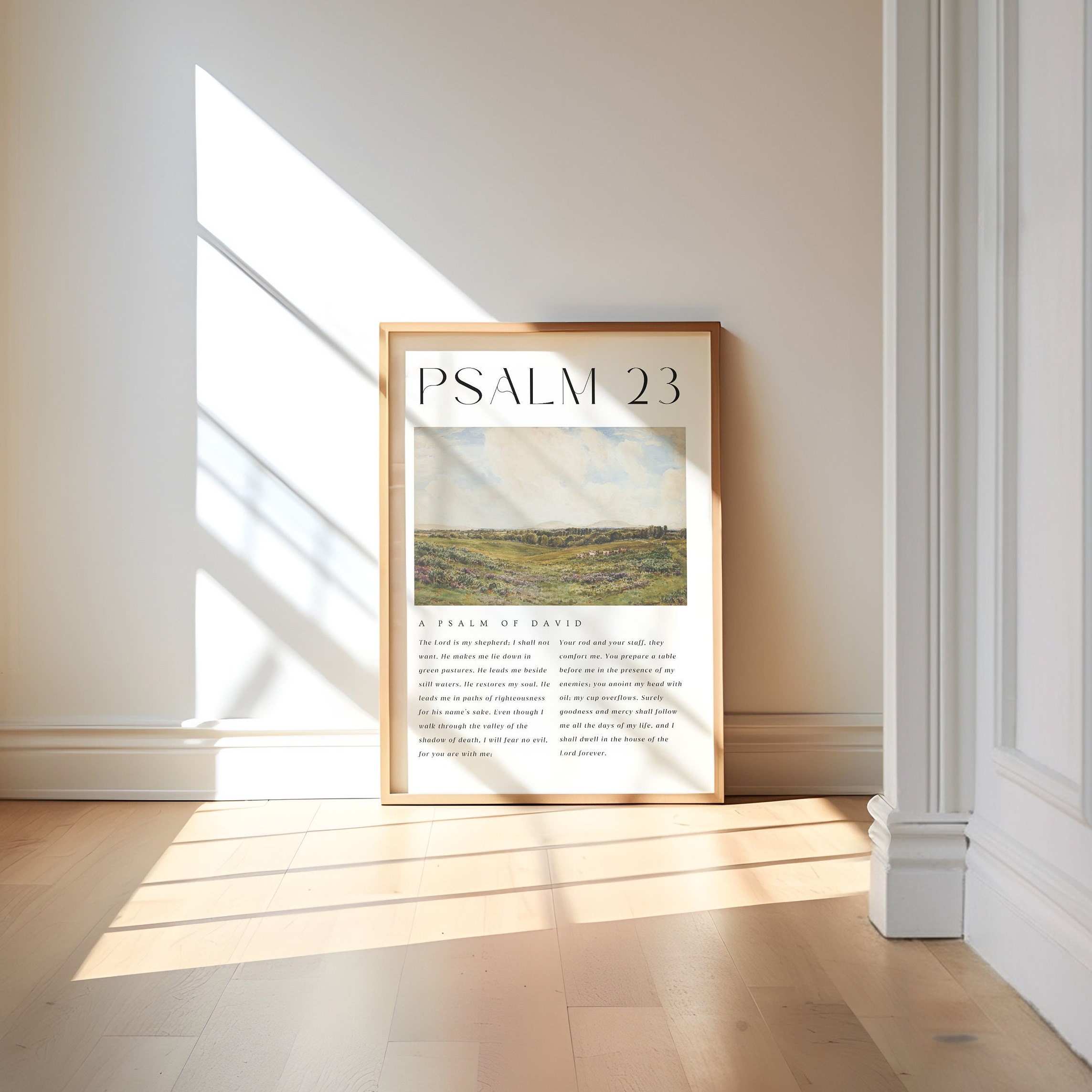 Psalm 23 Wall Art the Lord is My Shepherd Print Psalm 23 - Etsy
