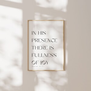 Psalm 16:11, in His Presence There is Fullness of Joy, Modern Christian ...