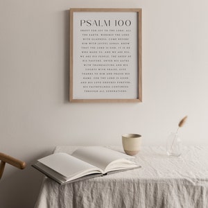 Psalm 100, Shout for Joy to the Lord, A Psalm of Thanksgiving, Psalm ...