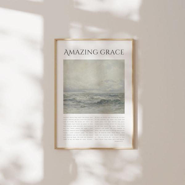 Amazing Grace Art - Etsy