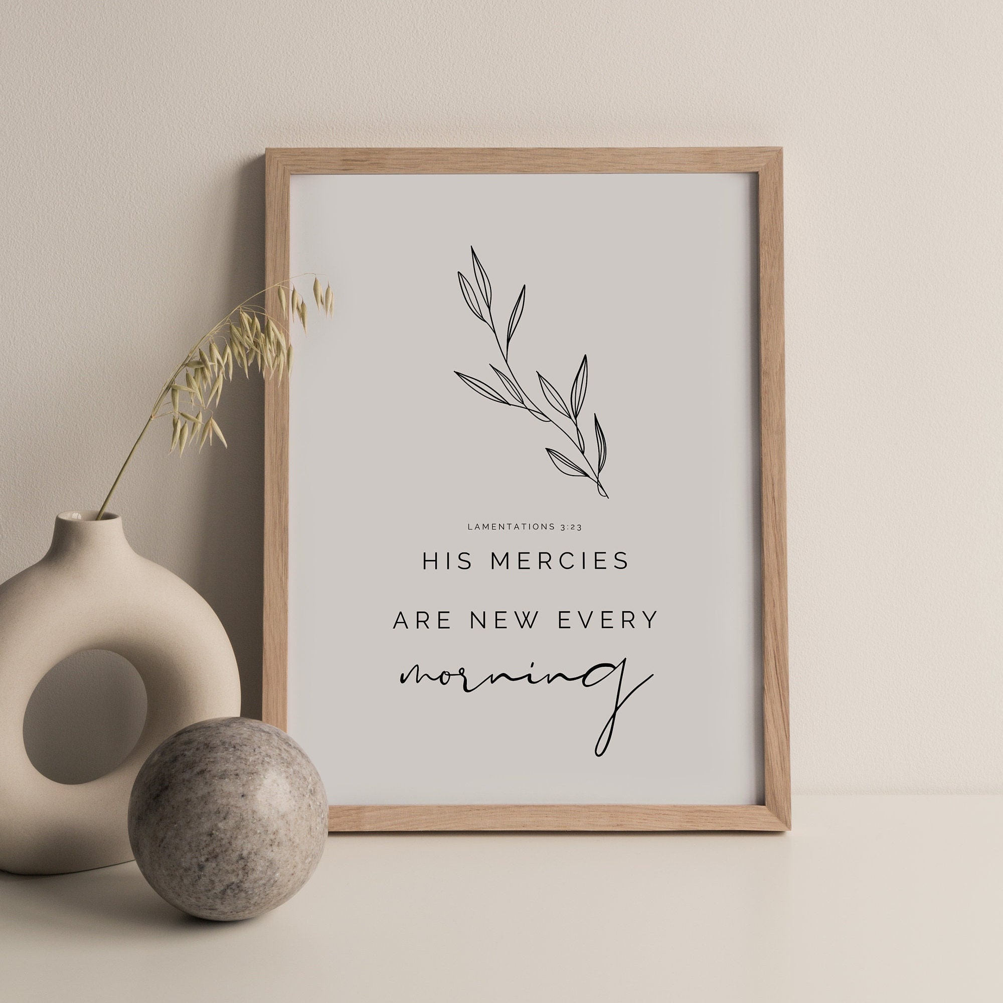 Lamentations 3:23, His Mercies Are New Every Morning, Bible Verse ...