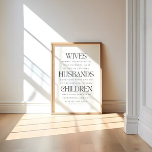 Colossians 3:18-20, Wives, Husbands, Children, Christian Household ...