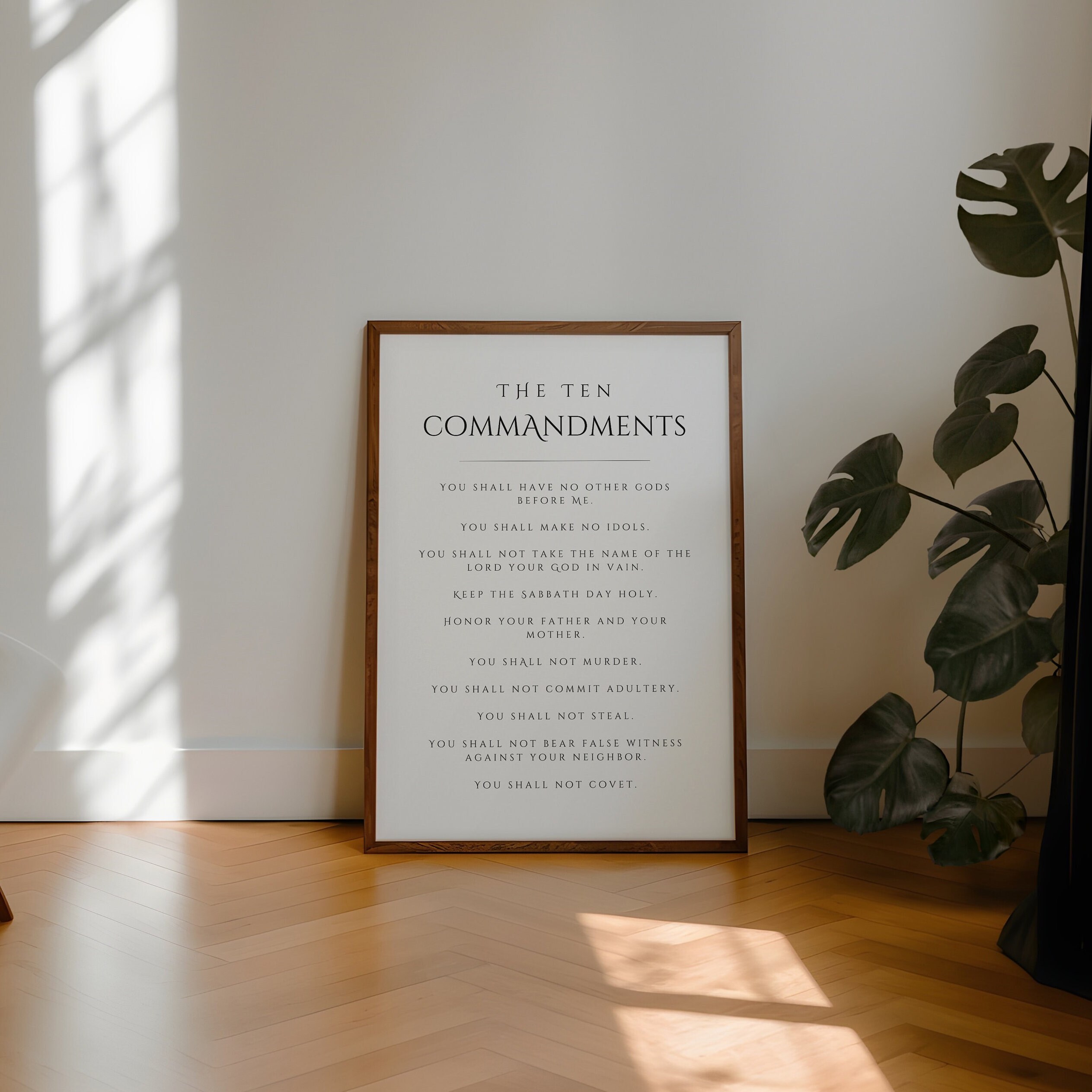 The Ten Commandments Wall Art the Ten Commandments Printable - Etsy ...