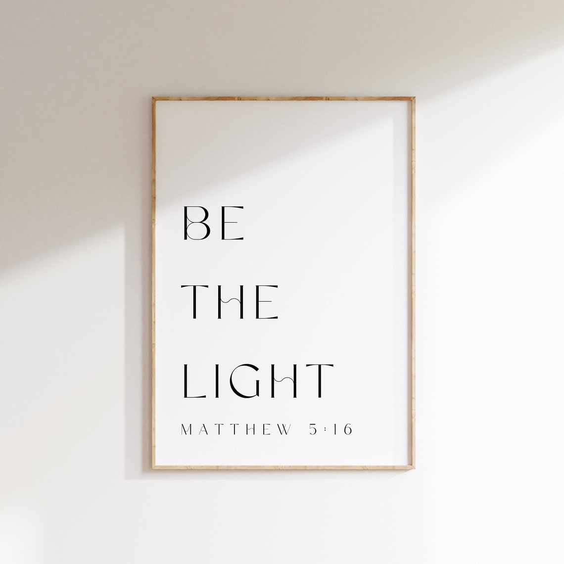 Matthew 5:16 Be the Light Printable Bible Verse Printable - Etsy