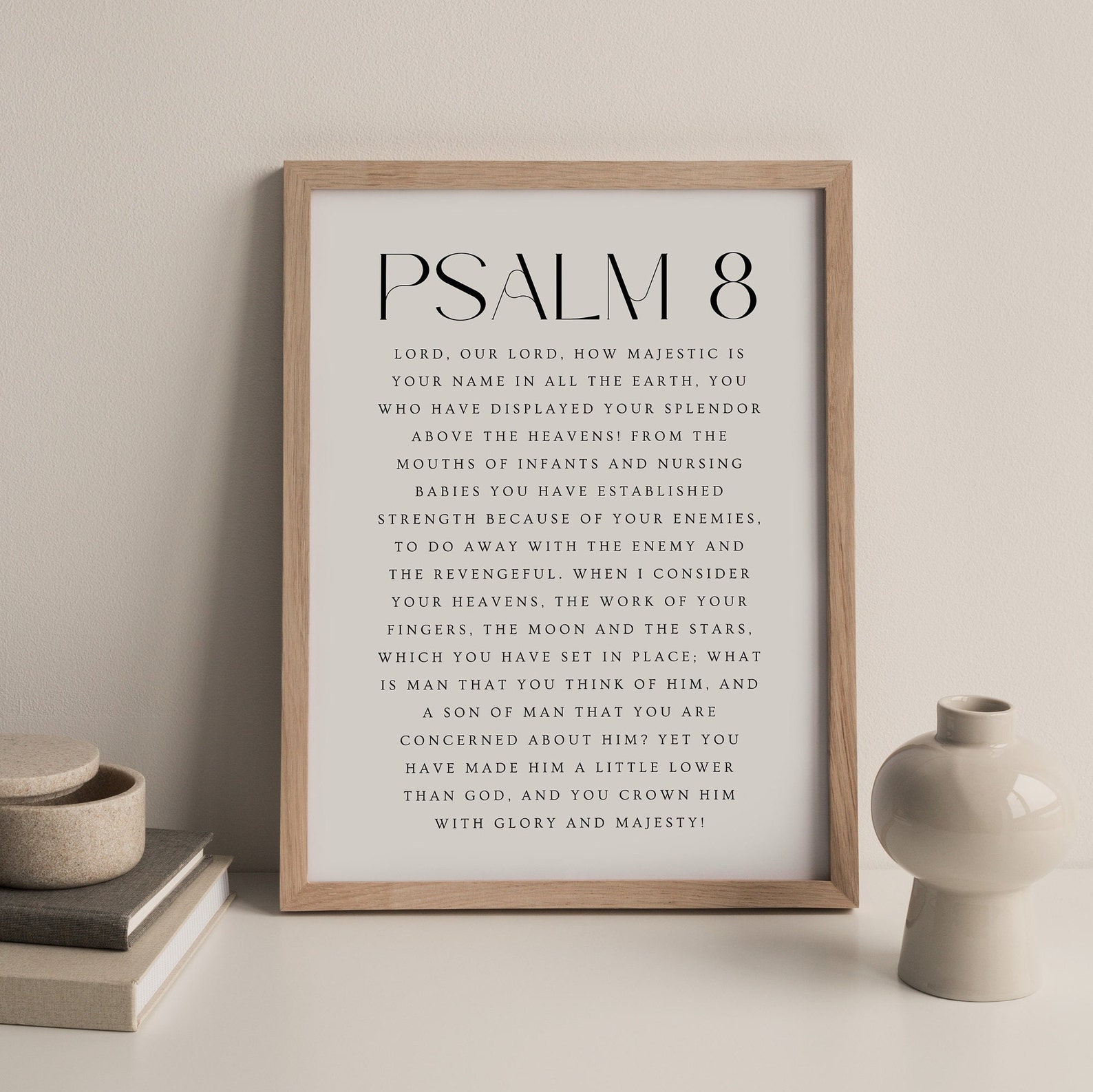Psalm 8, Lord, Our Lord How Majestic is Your Name, Bible Verse ...