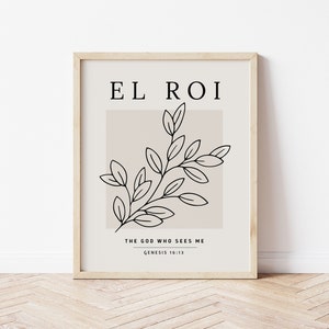 El Roi Printable Wall Art, El Roi Wall Art, Christian Printable, Bible ...
