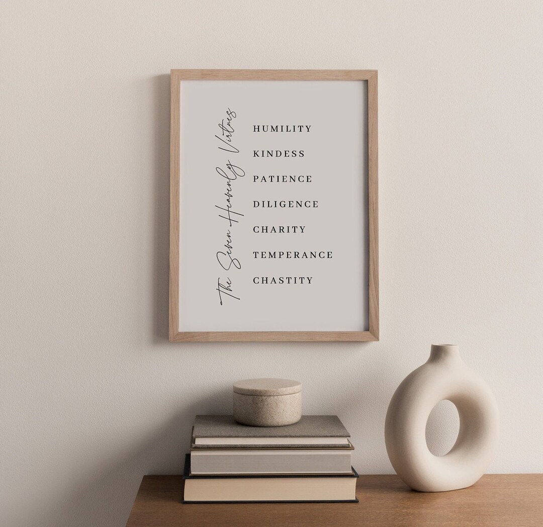 The Seven Heavenly Virtues Wall Art, the Seven Heavenly Virtues ...