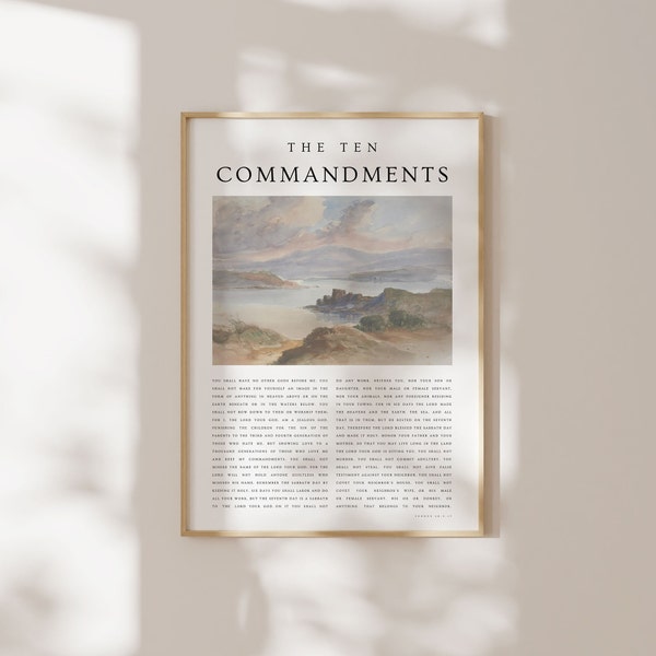 Ten Commandments - Etsy
