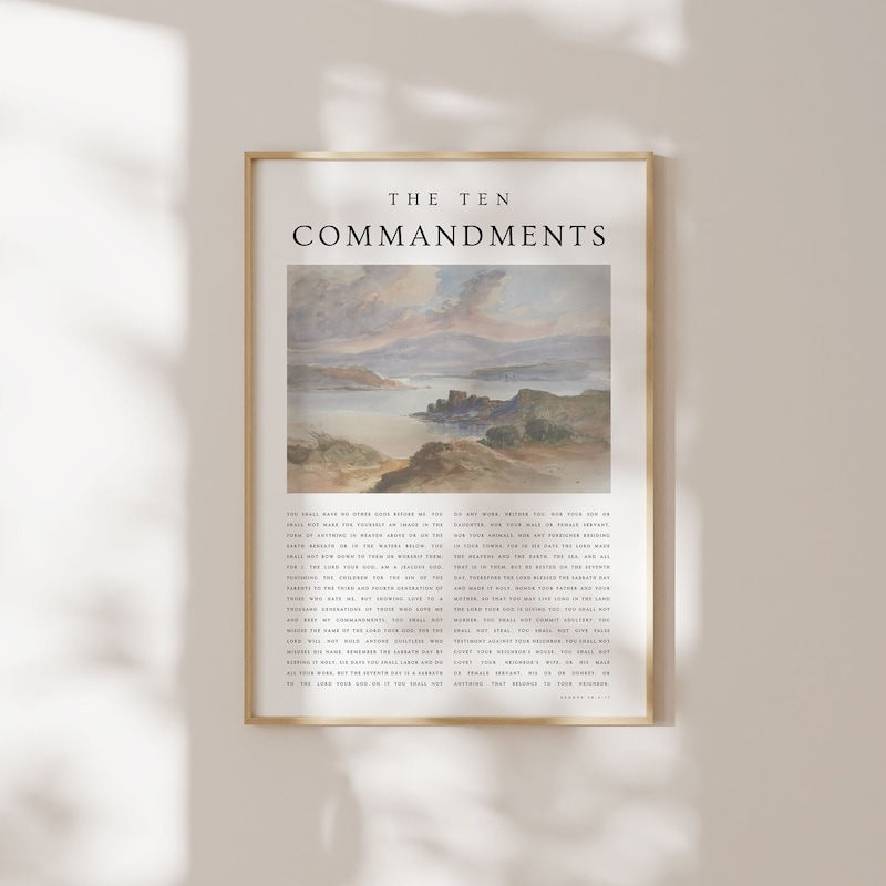The Ten Commandments - Etsy