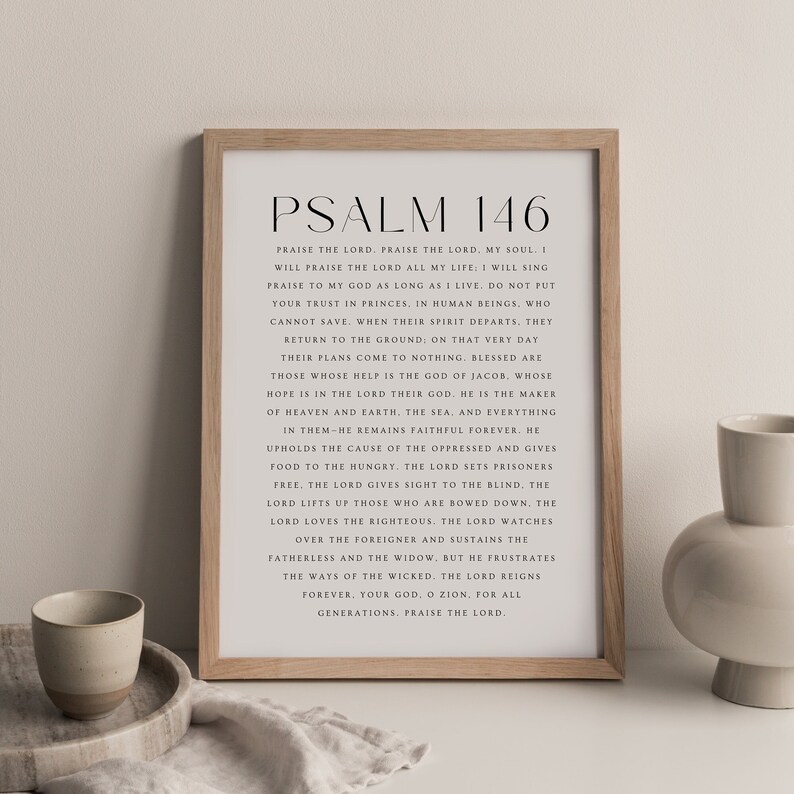 Psalm 146 Praise the Lord Bible Verse Printable Psalm - Etsy