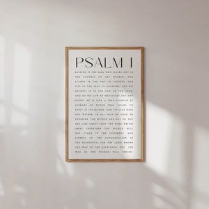 Psalm 1, Blessed is the Man Who Walks Not in the Counsel of the Wicked ...