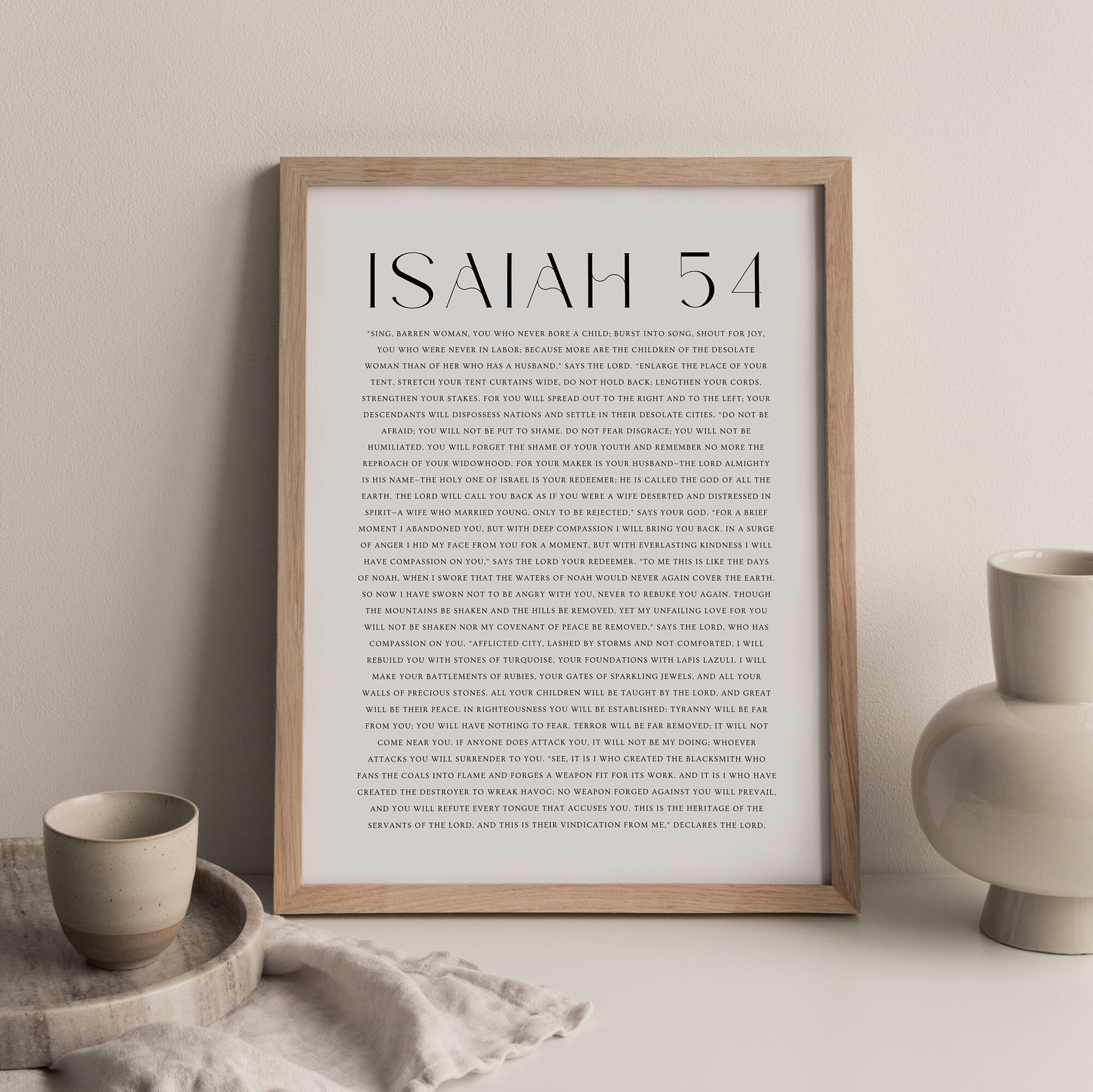 Isaiah 54, Sing Barren Woman, You Who Never Bore a Child, Modern ...