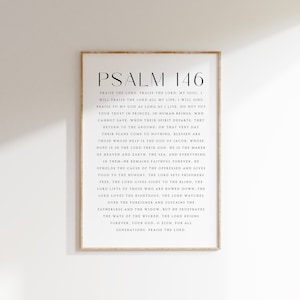 Psalm 146, Praise the Lord, Bible Verse Printable, Psalm Print ...