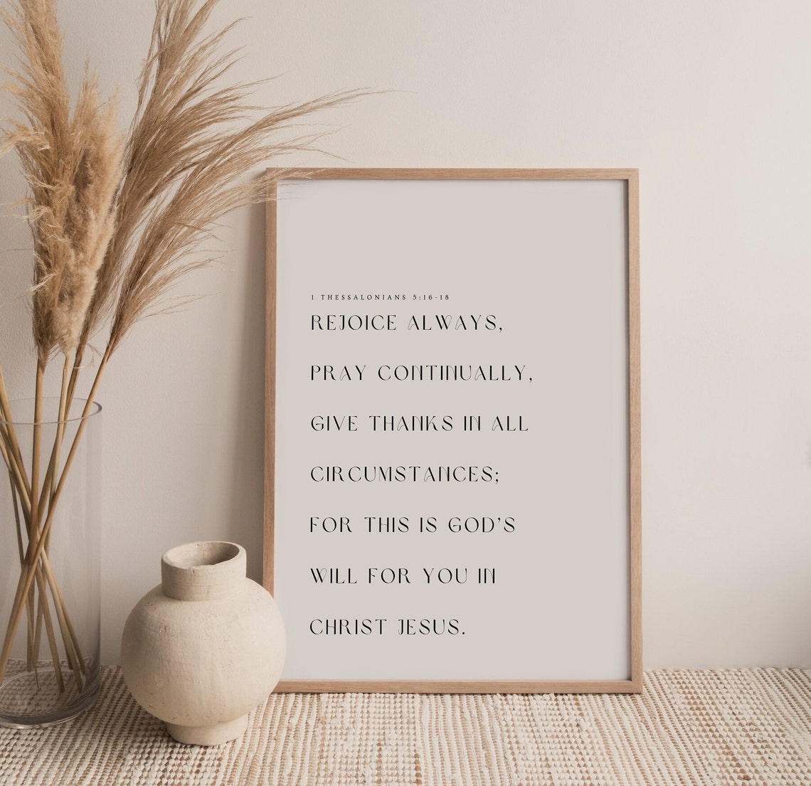 1 Thessalonians 5:16-18, Rejoice Always Pray Continually Give Thanks ...
