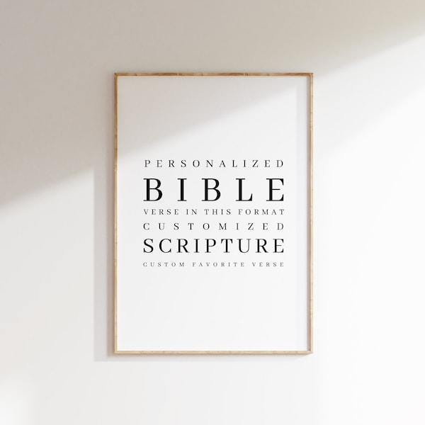 Personalized Name Bible Verse Digital Prints - Etsy