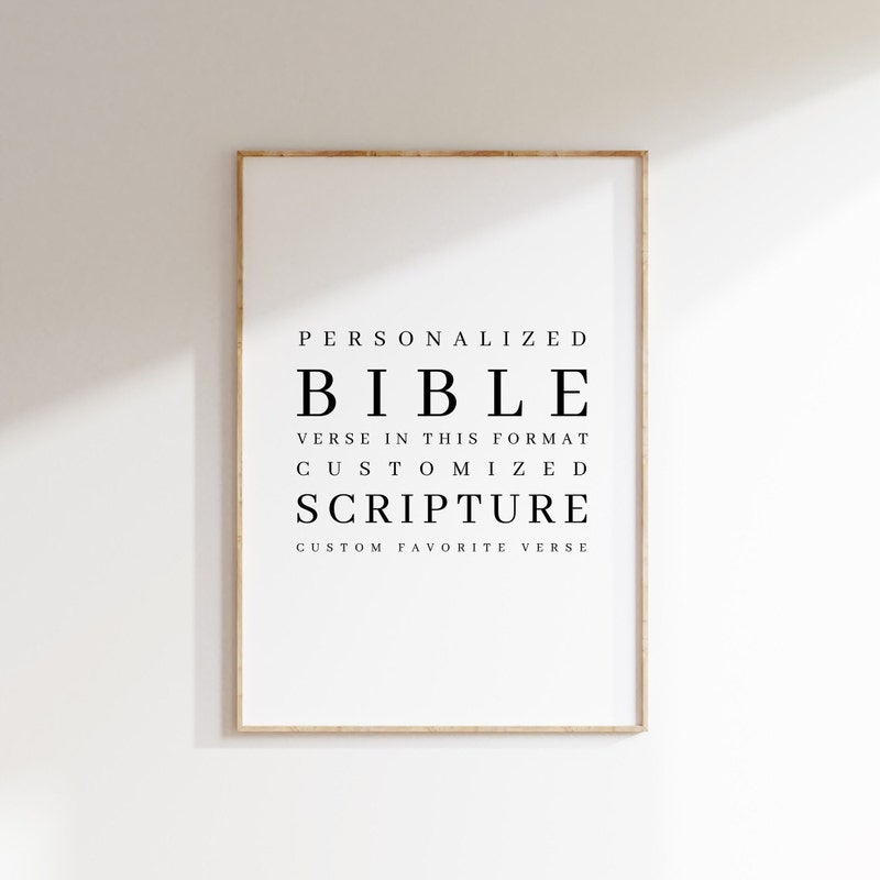 Custom Scripture Wall Art - Etsy