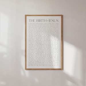 Luke 2:1-20, the Birth of Jesus, Christmas Story Printable, Christian ...