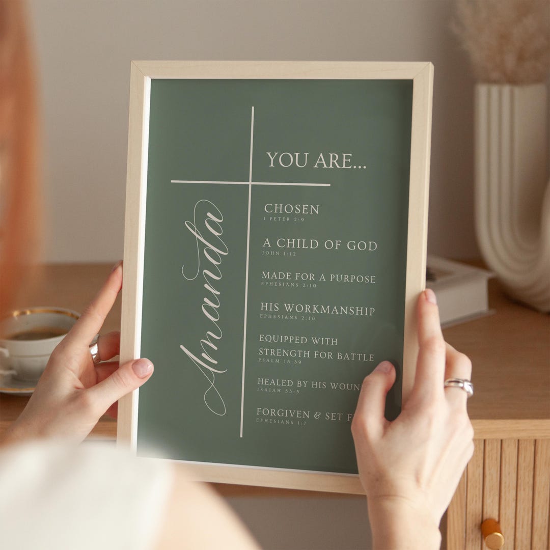 Personalized Christian Printable, Personalized Baptism Printable ...