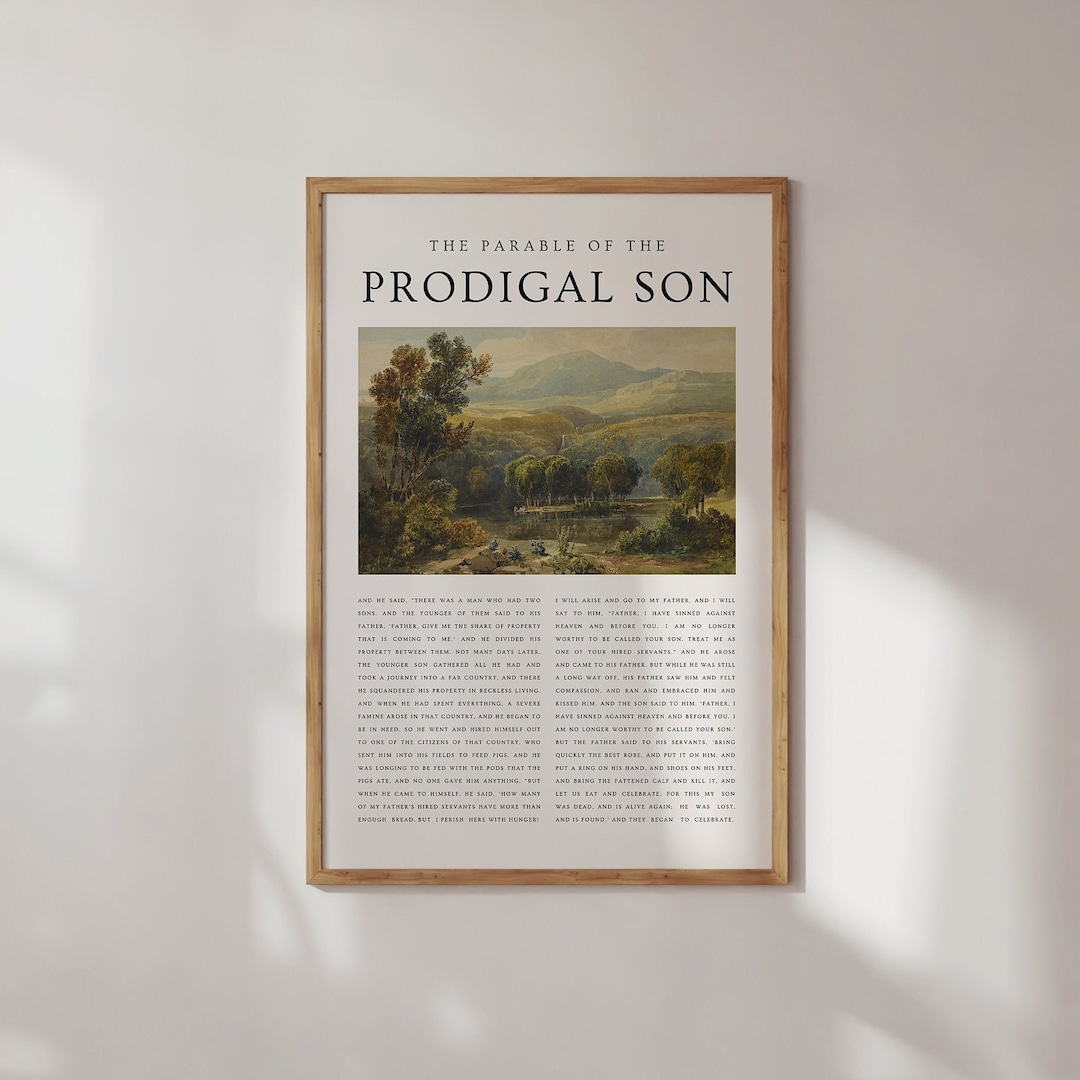 The Parable of the Prodigal Son Print, the Prodigal Son Printable ...