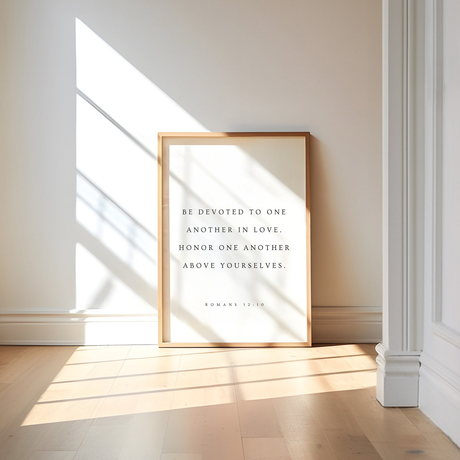 Romans 12:10, Be Devoted to One Another in Love, Christian Printable ...