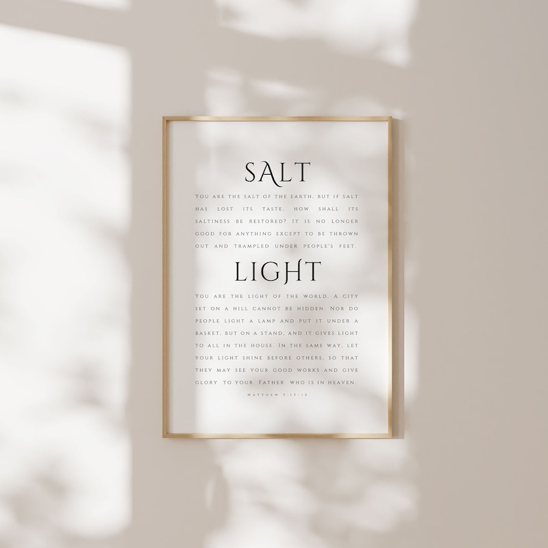 Salt and Light - Etsy