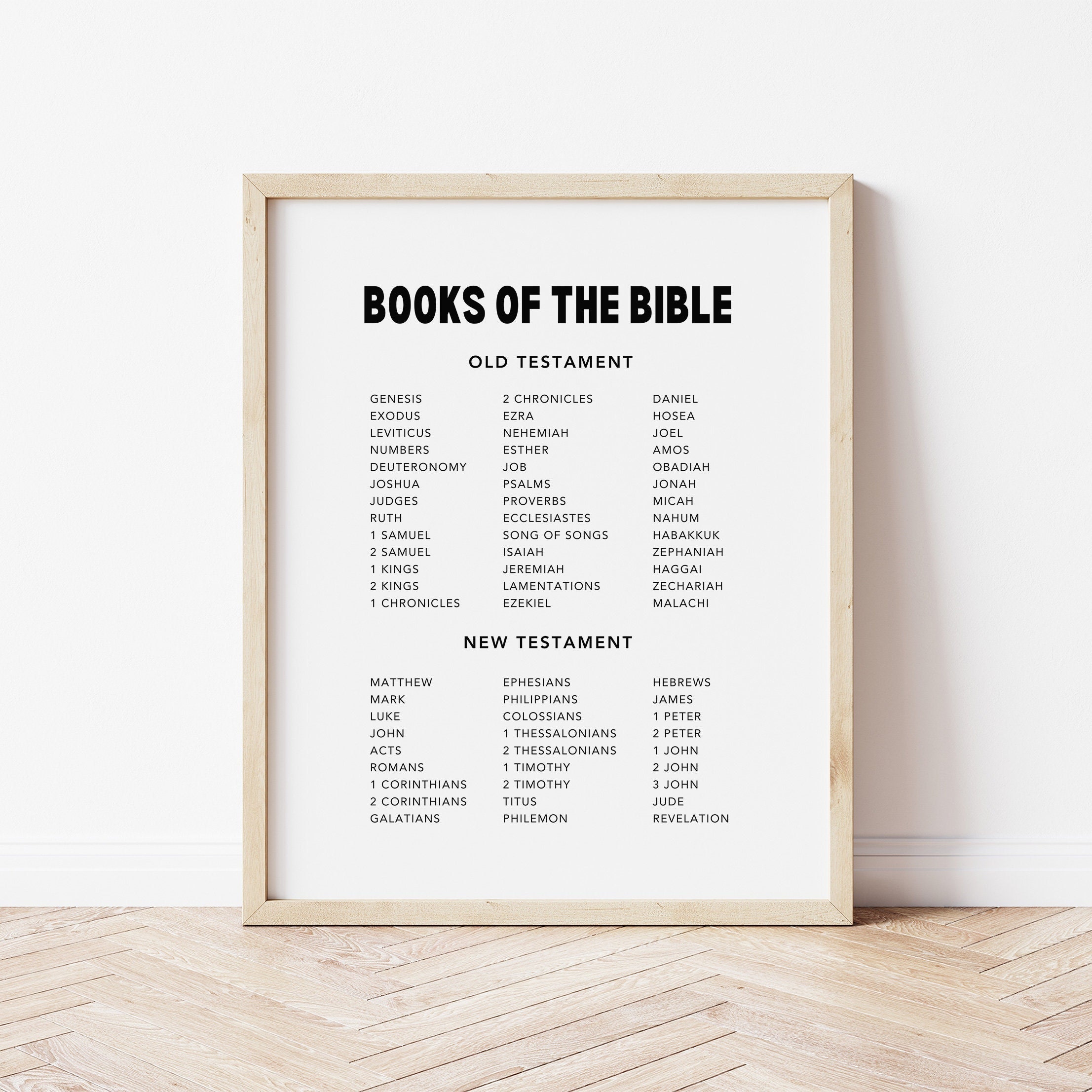 Books of the Bible Poster, Books of the Bible Printable, Sunday School ...